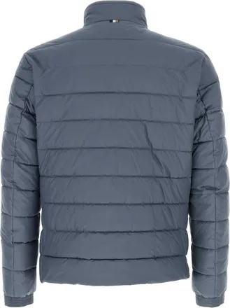 HUGO BOSS Mens Air Force Blue Polyester Padded Jacket Openblue Giubbini