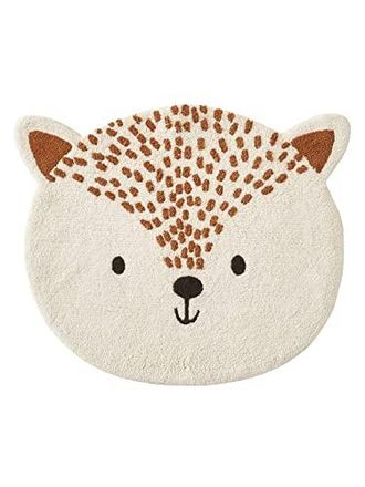Vertbaudet Tapis Renard des neiges Beige TU