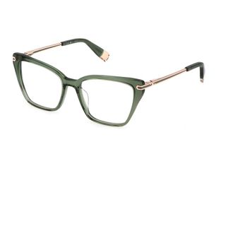 Furla Brille mit quadratischem Gestell und Logo - - Accessories - Herren - Gr&uuml;n - ONE SIZE