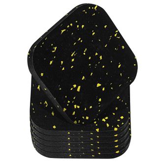 BESPORTBLE GALPADA 6 St&uuml;ck rutschfeste Laufband Gummipads 10X10cm Sto&szlig;d&auml;mpfende Fitnessger&auml;tematten mit Vibrationsd&auml;mpfung Strapazierf&auml;hige Trainingsmatten f&uuml;r S