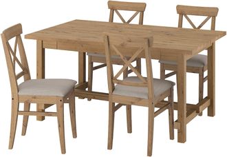 IKEA NORDVIKEN / INGOLF Tisch und 4 Stühle