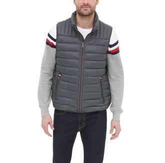 Tommy Hilfiger Homme 158AN478 Sans Manche Veste en duvet - gris - Taille L