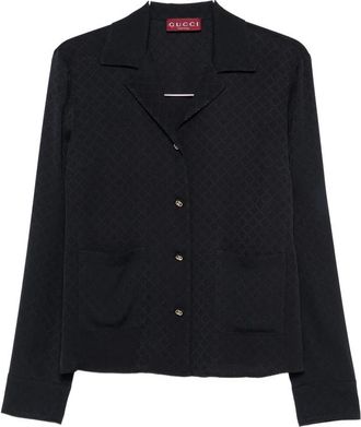 Gucci Diamond-pattern Buttoned Shirt