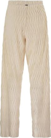 Herno Femme, Pantalons, Beige, Taille: 36 FR Pantalon &agrave; Effet Froiss&eacute;