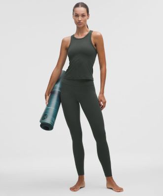 lululemon Align Leggings mit superhohem Bund f&uuml;r Frauen - 71 cm - Gr&ouml;&szlig;e 12 in Rainforest Green