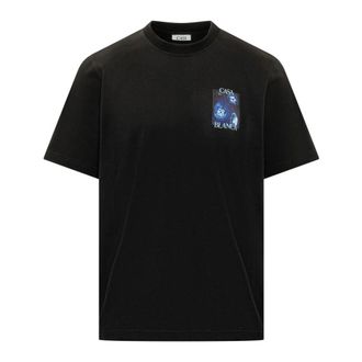 Casablanca Homme, Tops, Noir, Taille: L Meduse Sportive TSH