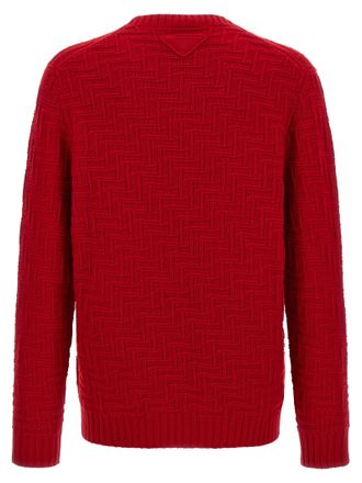 Prada Mens Multicolor Virgin Wool Cardigan Clothing