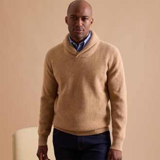 Bexley Kellan - Pull homme beige foncé chiné