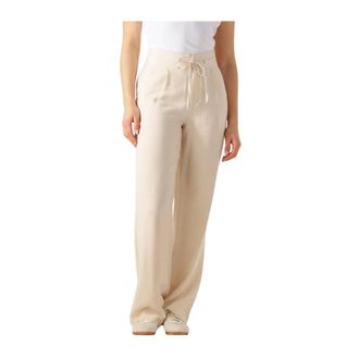 Calvin Klein Relaxed Straight Pant - - Trousers - Damen - Beige - W29