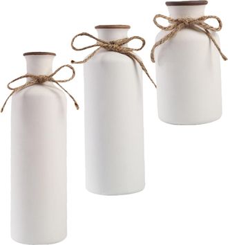 Cabilock 3stücke Keramikvase Für Trockenblumen Moderne Blumenvase Aus Keramik Kleine Tischdekoration Im Europäischen Stil Vasenbehälter Für Zuhause Und Büros