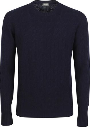 Drumohr Homme, Pulls, Bleu, Taille: XL Pull Ras du Cou