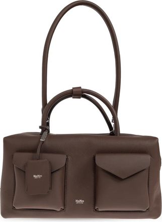 Max Mara Femme, Sacs, Brun, Taille: ONE Size Sac &agrave; main Holdall Cargo