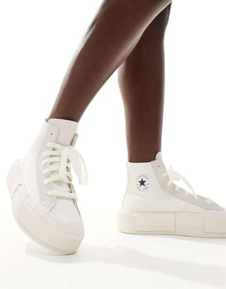 Converse Chuck Taylor All Star Cruise - Baskets montantes &agrave; plateforme - Blanc cass&eacute;