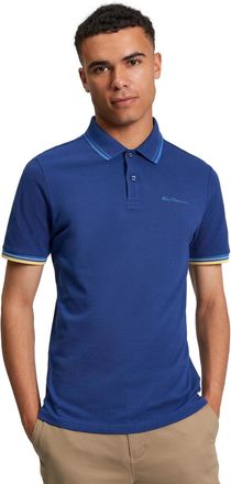 Ben Sherman Herren Kurzarm Regular Fit Signature Poloshirt, Persisches Blau, 3XL