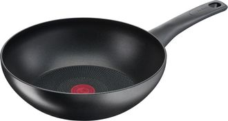 T-fal Ultimate On Wokpfanne Induktion 28 cm, Antihaftversiegelung mit Titanpartikel-Verstärkung, Thermo-Signal bei idealer Brattemperatur, geeignet für alle