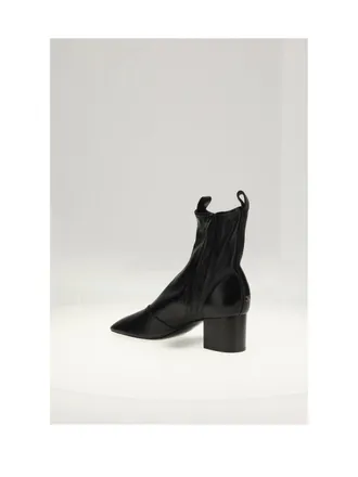 Celine Womens Zipped Boot 55 Black Upper: Lambskin