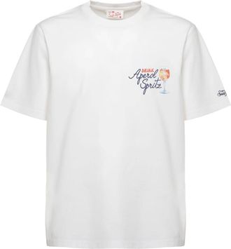 Saint Barth Homme, Tops, Blanc, Taille: S T-Chemises