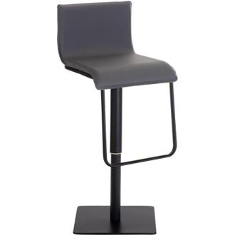 Clp Barhocker Limon Kunstleder grau schwarz