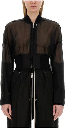 Rick Owens Femme, Vestes, Noir, Taille: 38 FR Collage Bomber
