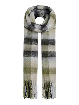 Only ONLTESSIE Life Check Scarf CC Echarpe, Pure Cashmere/AOP:Check, Taille Unique (Lot de 90) Femme
