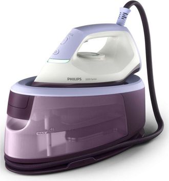 Philips 3000 Serie PSG3000/30 Dampfb&uuml;gelstation 2400 w 1,4 l Keramiksohle Lila, White - Philips