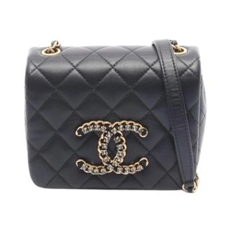 Chanel Sac bandouli&egrave;re vintage Pre-owned - Femme - Pre-owned - Noir - Taille: ONE Size