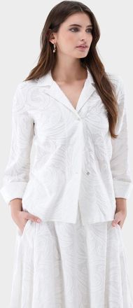 van Laack Bluse mit 3D-Stickerei