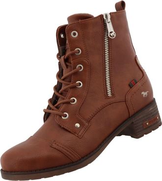 Mustang Jeans Damen Stiefelette Cognac EU 38