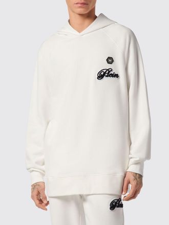 Philipp Plein Sweat &agrave; capuche en jersey avec logo contrastant