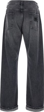 Dolce & Gabbana Faded Grey Denim Jeans - Gray