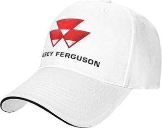 Generic Visière Cap Drapeau Massey Ferguson Mode Baseball Casquette Conception De Trou Respirant Trucker Cap pour Randonnée Activités DAnniversaire