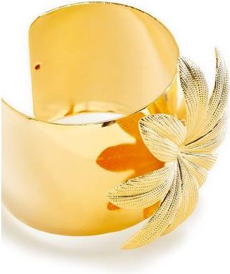 D'Estr&euml;e Paris Manchette &agrave; d&eacute;tail fleurs