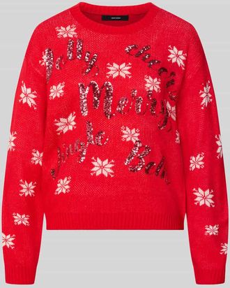 Vero Moda Pullover mit Pailletten-Schriftzug