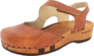 Woody Damen Nicole Clog Sandale, Tabacco, 39 EU