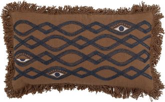 Bloomingville Galia Kissen, Braun, Baumwolle, L50xB25 cm