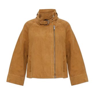 AllSaints Rhodes Suede Jacket - - Jackets - Damen - Braun - L