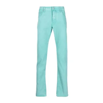 Jacob Cohen Homme, Jeans, Vert, Taille: W32 Slim Fit Jeans Vert Nid dAbeille
