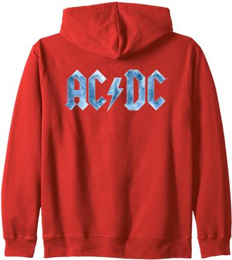 AC/DC Offizielles AC/DC Blue Ice Logo Band Kapuzenjacke