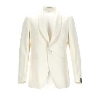 Tagliatore Schal-Kragen-Blazer aus Wollmischung - - Jackets - Herren - Wei&szlig; - L