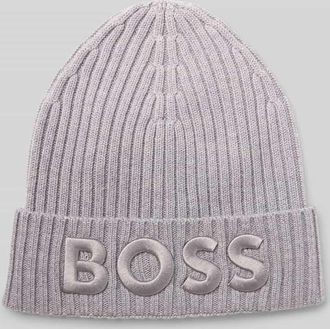 HUGO BOSS Beanie aus reiner Schurwolle Modell LARA_HAT