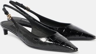 Dolce & Gabbana Slingback-Pumps aus Lackleder