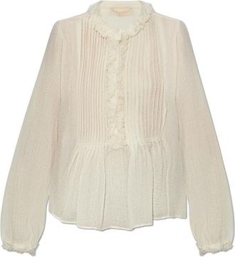 Ulla Johnson Femme, Blouses et Chemises, Beige, Taille: 34 FR Adriel Shirt