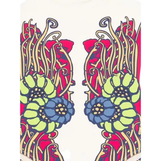 La DoubleJ Pink Floral Print One-Piece Swimsuit - White