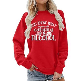 Generic Sweatshirts pour femme UK sweatshirts pour femme imprim&eacute; graphique haut surdimensionn&eacute; col rond manches longues automne hiver d&eacute;contract&eacute; confortable 