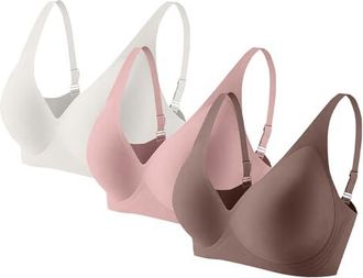 Generic Soutien-gorge fronc&eacute;, doux et confortable, soutien-gorge sans fil, lingerie pour femme, soutien-gorge de sport pour tous les jours inconfortable, z, X