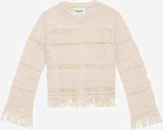 Isabel Marant Pull Azilis - Femme - &Eacute;cru - Taille 34 - Marant &Eacute;toile