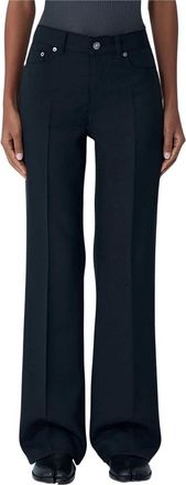 Our Legacy Femme, Pantalons, Noir, Taille: W30 Pantalon Boot Cut &agrave; Pli Permanent