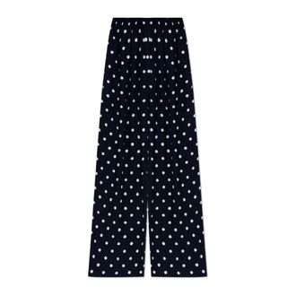 Balenciaga Hose mit Tupfenmuster - - Trousers - Damen - Blau - 2XS