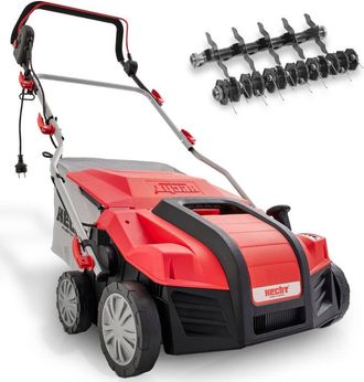 Hecht Vertikutierer Rasenl&uuml;fter Elektro 38cm 55L Moosentferner Rasen Striegel Bel&uuml;fter