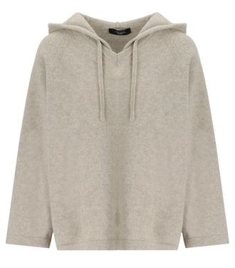 Weekend by Max Mara PULL &Agrave; CAPUCHE GHIANDA BEIGE MAX MARA WEEKEND